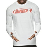 AND1 Men's Long Sleeve Performance T-Shirt with Logo, up to 2XL ...