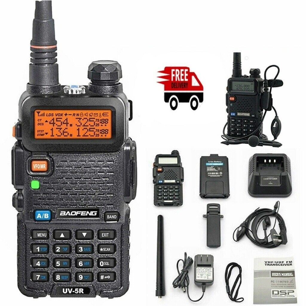 1 Pack Portable Radio Scanner Handheld Police Transceiver VHF FM EMS ...