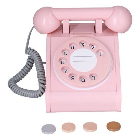 Landline Phone Toy, Pink Vintage Telephone Toys Cultivate Financial ...