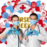 Nurses Week Decorations 126PCS Nurse Balloon Garland Arch Kit Nurses ...