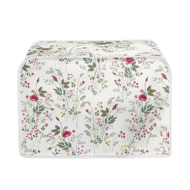 FKELYI Flower Leaves Toaster Covers Washable Wide Slot Toaster Covers 2 ...