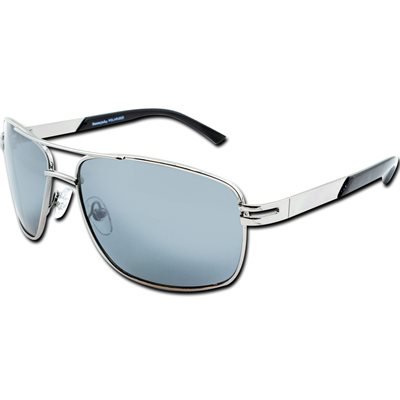 Polarized Smoke Metal Navigator Sunglasses (Shiny Gun Metal) - Walmart.com