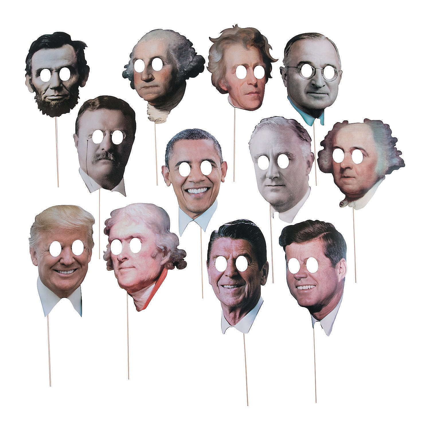 Presidents Day Stick Props - Party Favors - 12 Pieces - Walmart.com