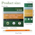 Back to School Wooden Pencil Set,Pre-Sharpened Pencils with Erasers ...