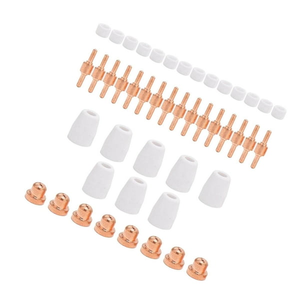 LG-40 Plasma Cutter Electrode Tips Set for CUT40 CUT50 nozzle electrodes Cutting Torch Parts ...