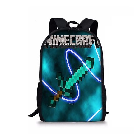 Minecraft Print Kids Backpack School Bag Children Travel Rucksack ...
