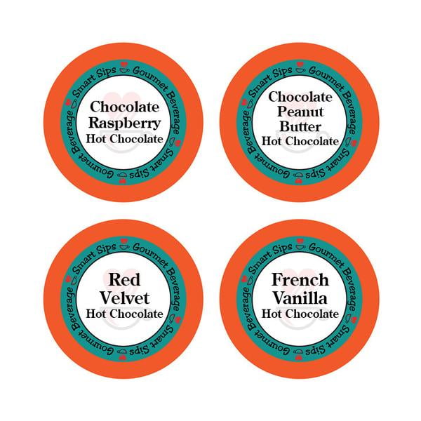 Hot Chocolate Variety Pack - Chocolate Raspberry, French Vanilla, Red ...