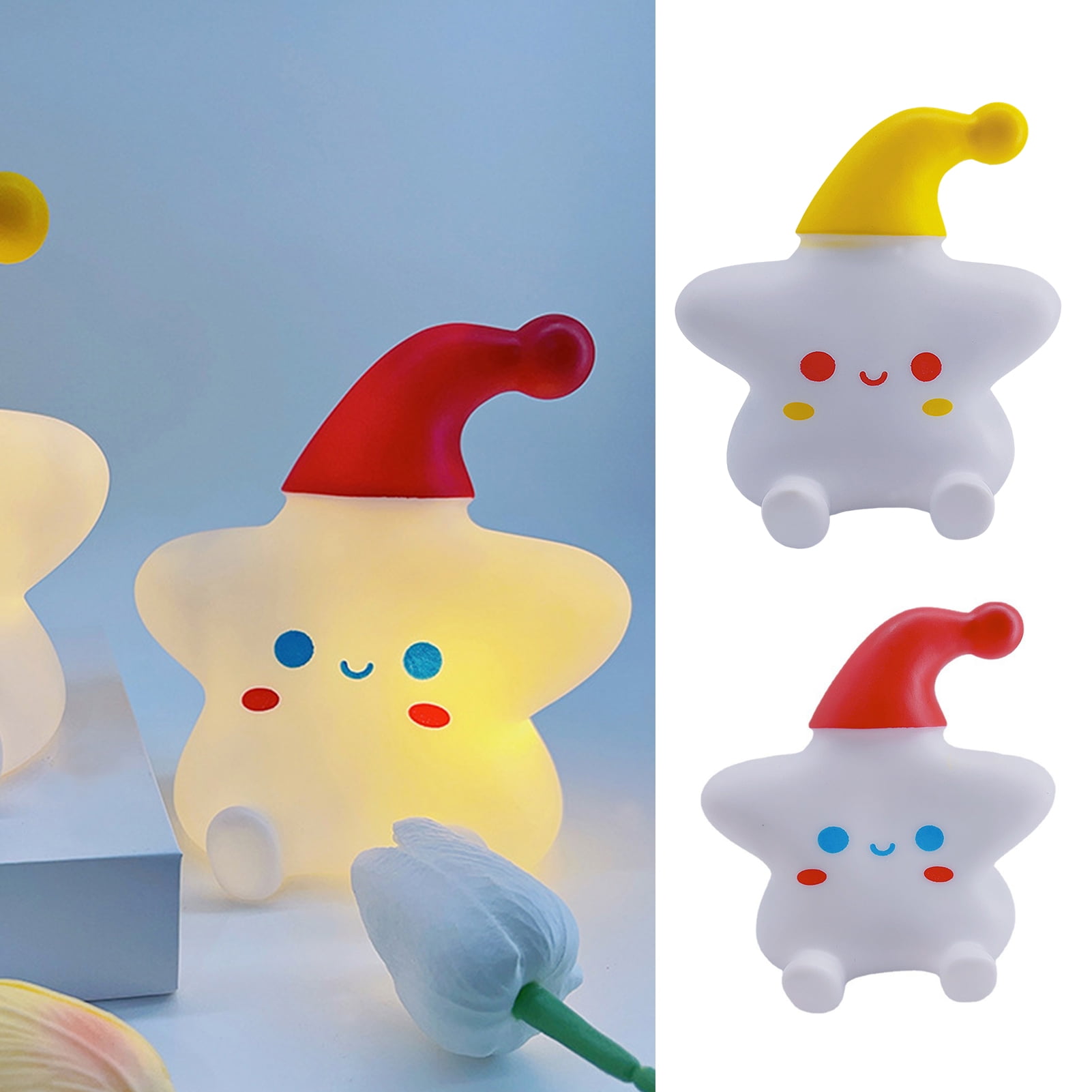 Sunjoy Tech Night Light Creative Cartoon Star Shape Soft Lighting Warm ...
