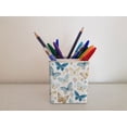 2 Compartments Ceramic Pencil Pen Holder Cup,Desk Accessories Holder ...