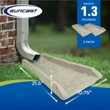 Suncast SB24 Decorative Rain Water Drain Guard, Gutter Downspout Splash ...