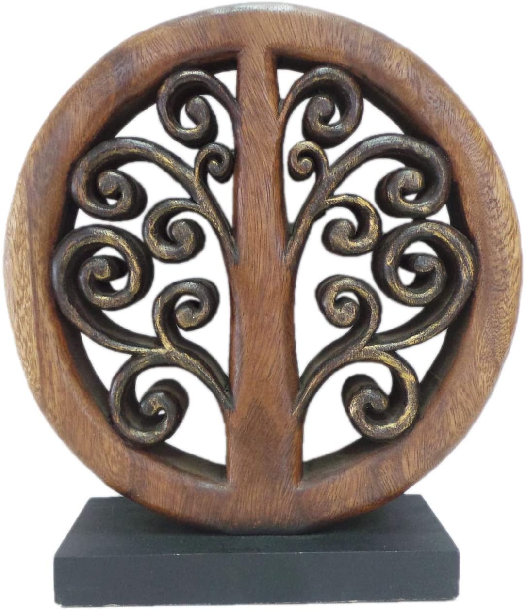Decozen Home Decor Handmade Wooden Sculpture in Tree of Life Acacia ...