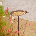 CVLNCYCLING Iron Leaf Bird Feeder, Metal Art Feeding Station Insert ...