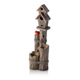 Alpine Corporation 35-Inch Fountain and Birdhouse with Cardinal ...