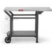 LUE BONA Foldable Outdoor Grill Cart with Rolling Wheels, Mobile BBQ ...