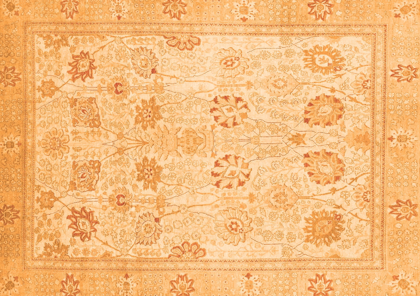 Ahgly Company Indoor Rectangle Oriental Orange Traditional Area Rugs, 8 ...
