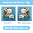 214 pcs Christmas Window Clings Double-Sided White Xmas Snowdrop ...