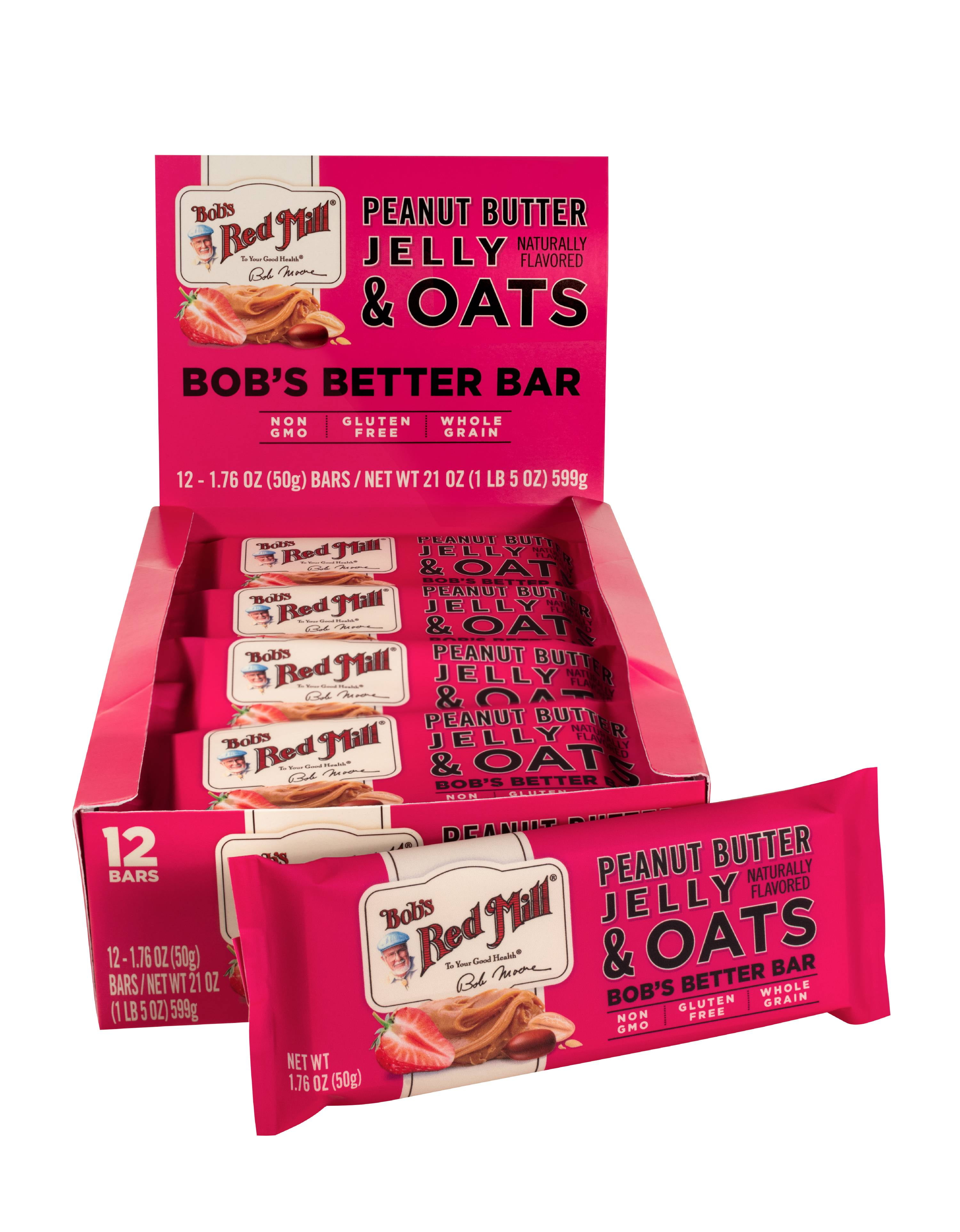 Bob's Red Mill Snack Bar, Peanut Butter Jelly, 12 Ct - Walmart.com ...