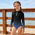 Afdoent Girls One Piece Swimsuits Kids Fashion Gradient Print Full ...