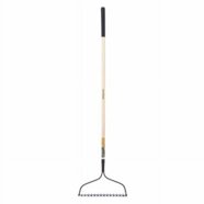 Bully Tools Landscape 18" Stone Rake with 66" Fiberglass Handle and ...