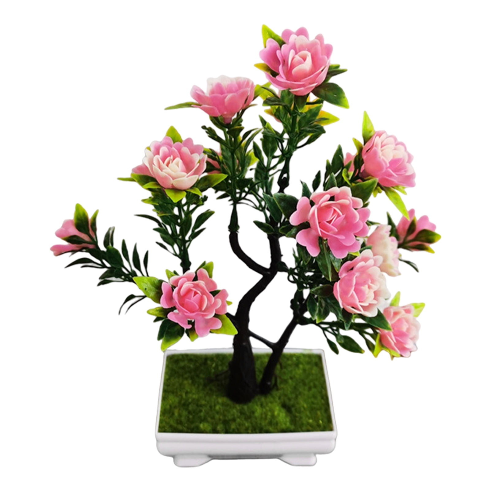 FaLX Simulation Bonsai Fade-less Clear Texture Realistic No Watering Plastic Decorate Full of ...