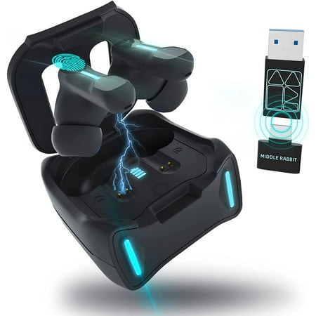 Wireless Gaming Earbuds for PS4 PS5 Switch PC iOS Android, LZMY Sw4 USB ...