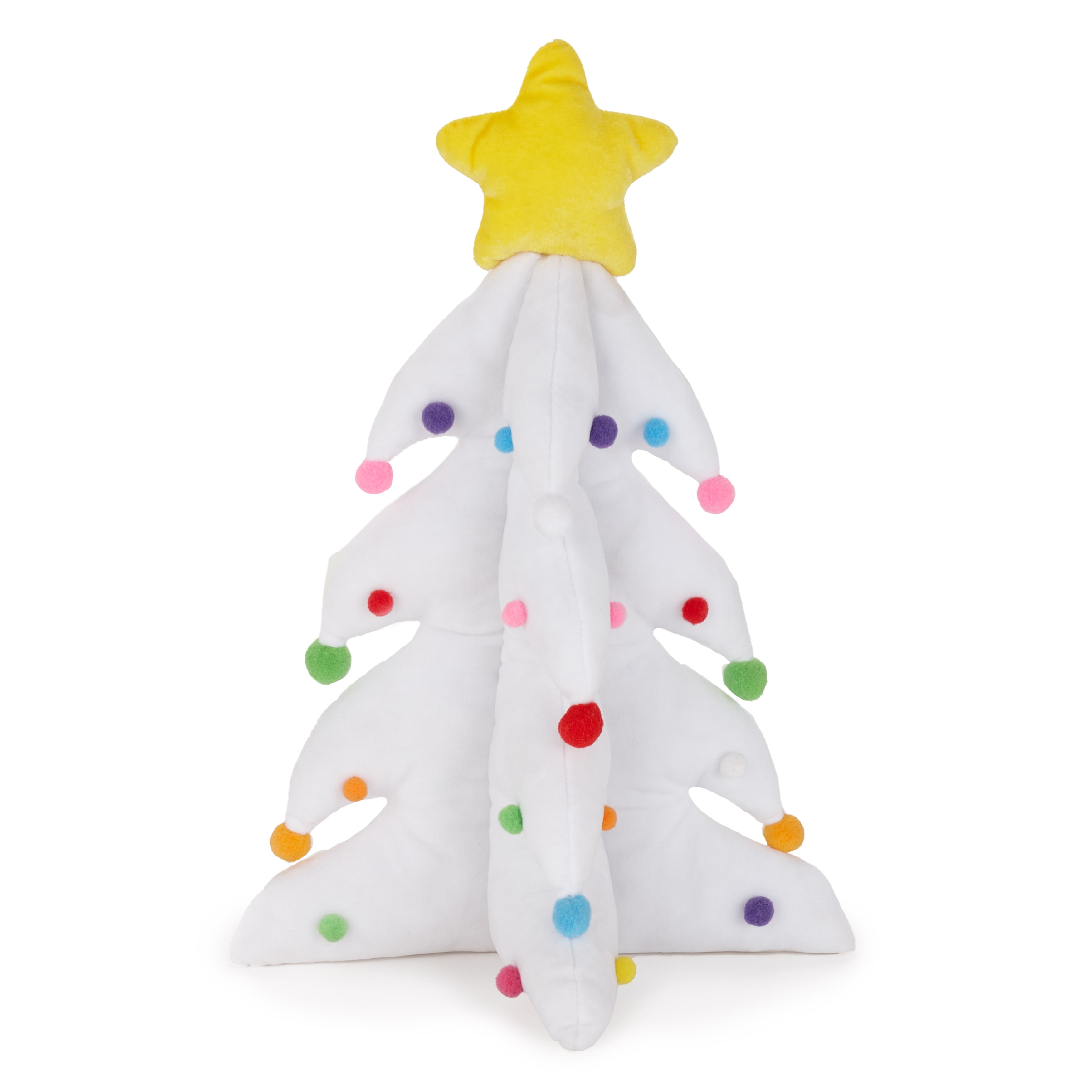 Lighted Plush Trees - Retro Christmas Decor - White - Walmart.com