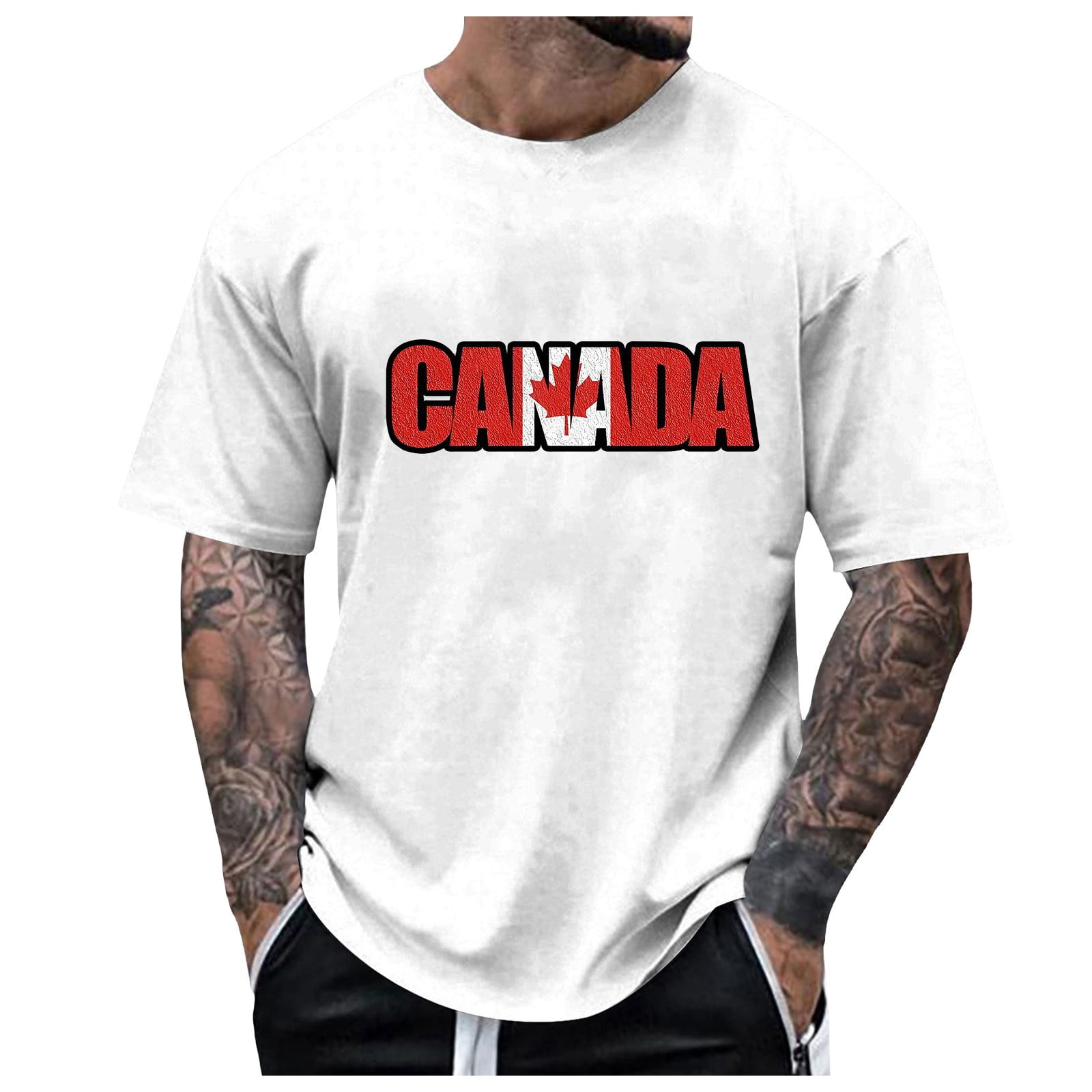 Click here for Ediodpoh Mens Summer Fashion Canada National Day P... prices