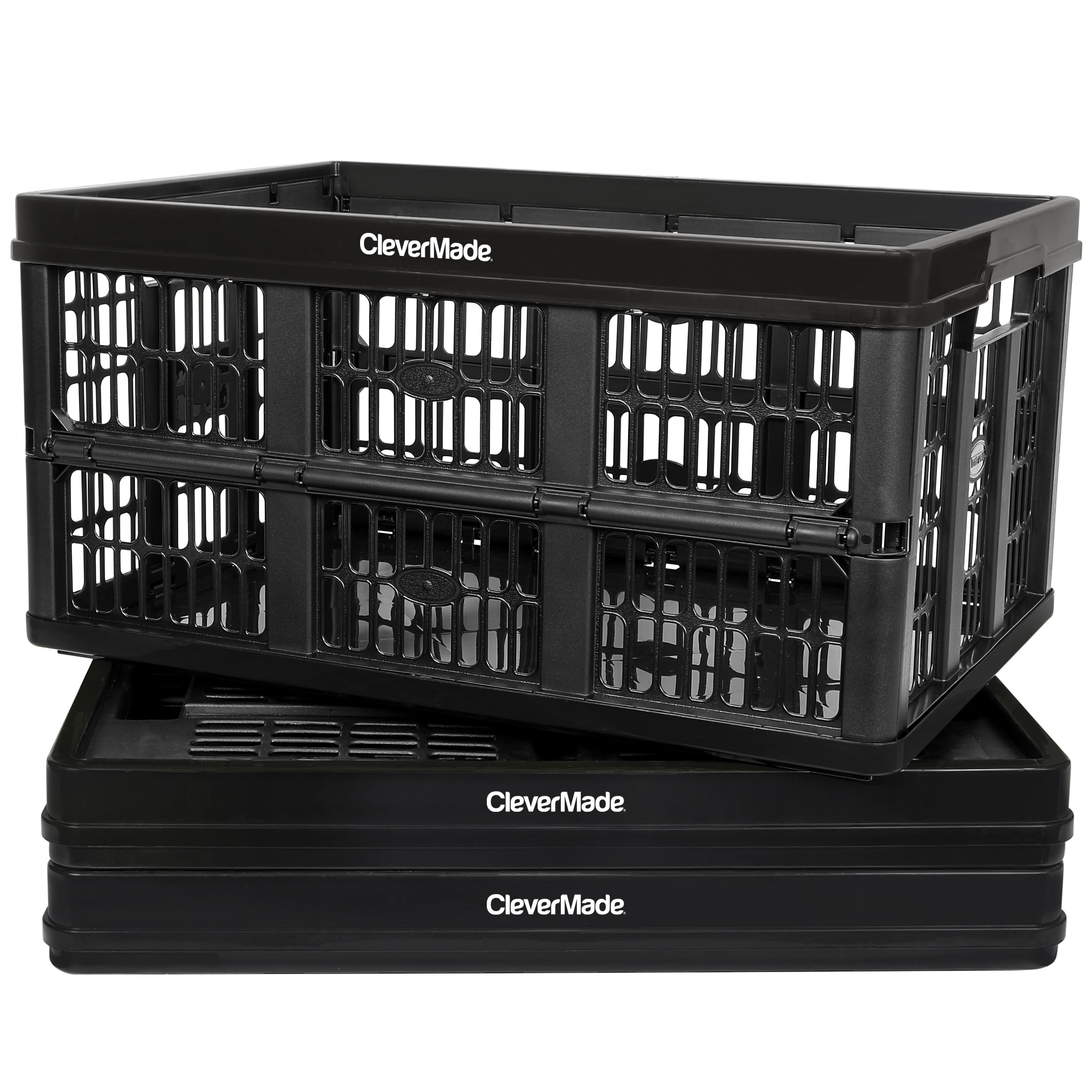Buy Clevermade Adult 45l Collapsible Stackable Grated Wall Utility