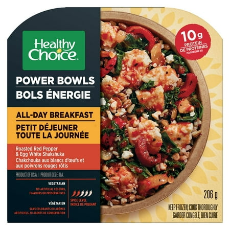Healthy Choice Power Bowl Roasted Red Pepper & Egg White Shakshuka ...