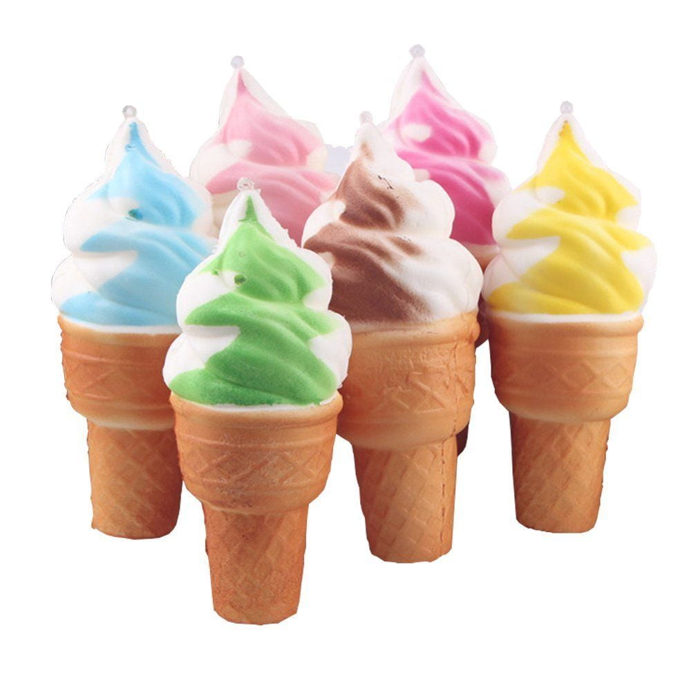Cp 1 Random Color Super Cute Jumbo Torch Ice Cream Cone Squishy Sundae ...