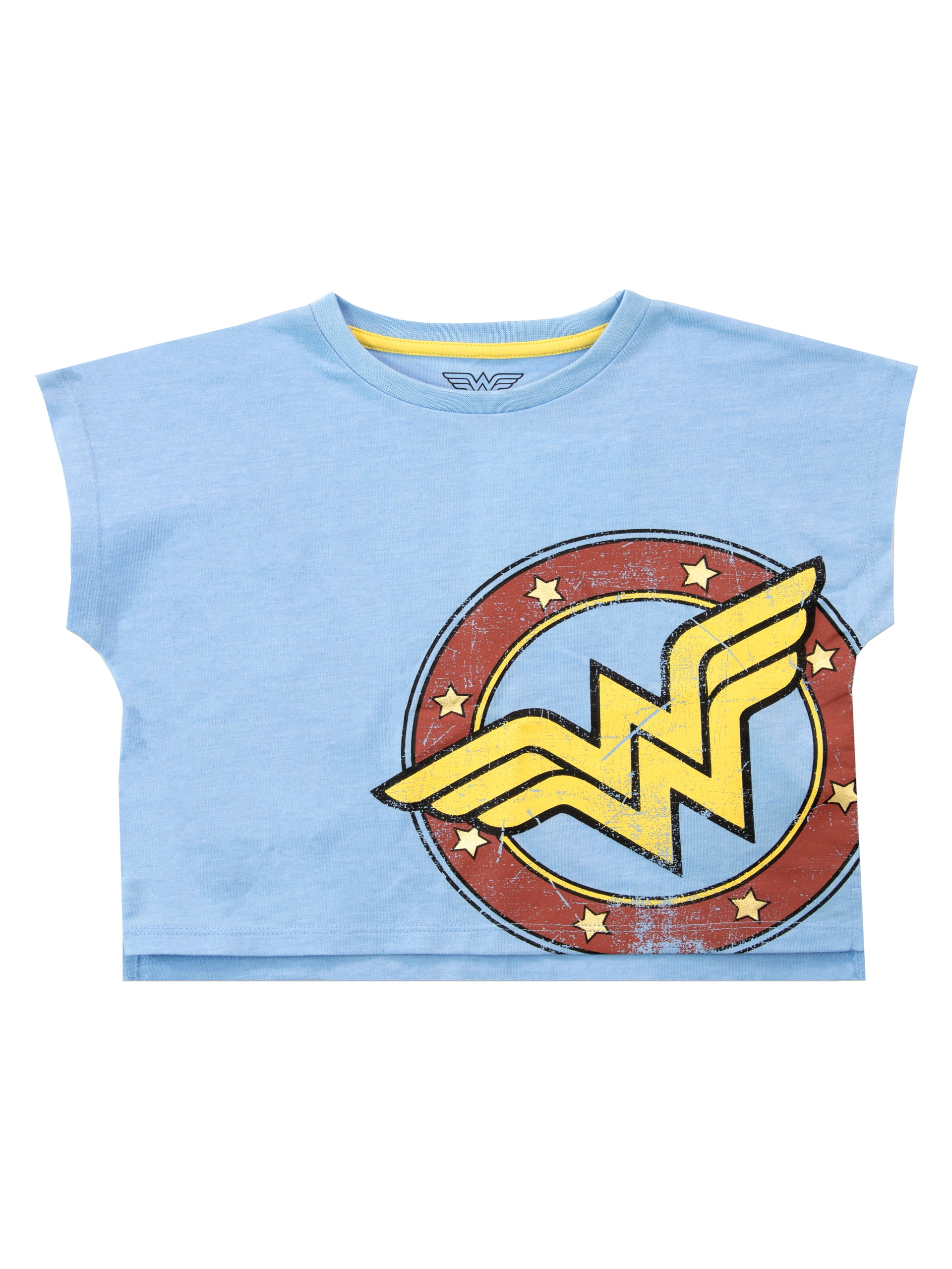 Dc Comics Girls Wonder Woman T-Shirt Blue Sizes 6-14 - Walmart.com