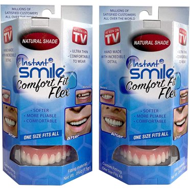 Instant Smile Comfort Fit Flex Teeth - Upper and Lower Matching Set ...