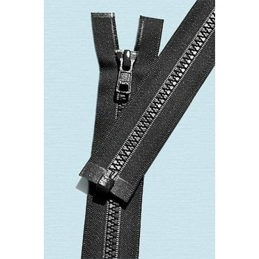 YKK 26" Vislon Zipper ~ YKK #5 Molded Plastic ~ Separating - 580 Black ...