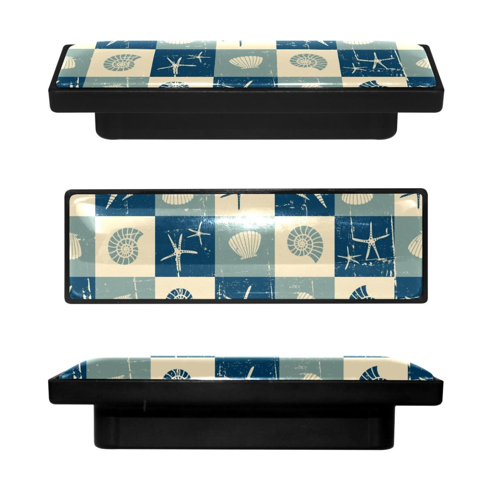 4 Pcs Rectangle Cabinet Handle Cupboard Knob Drawer Pulls Handle Sea ...