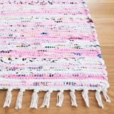 Free Shipping! SAFAVIEH Rag Skylar Striped Cotton Area Rug, Light Pink ...