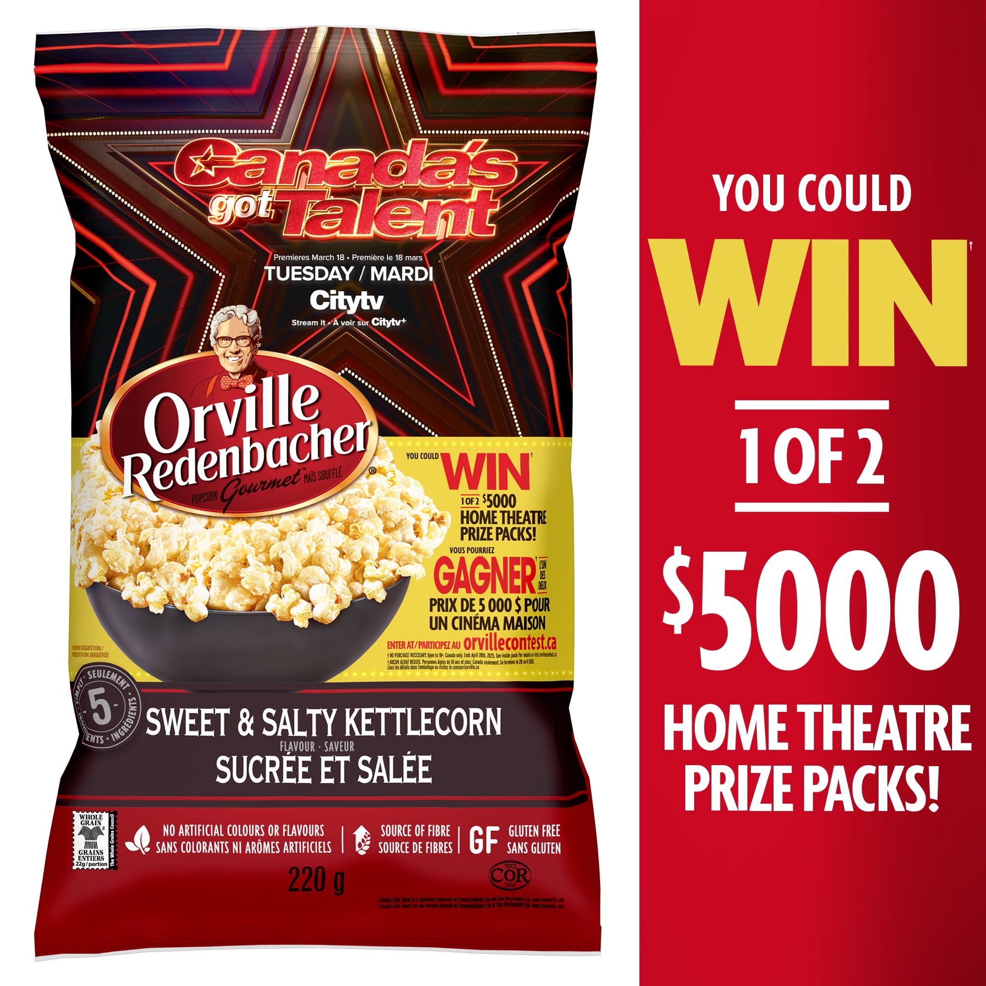 Orville Redenbacher Popcorn - Ready-to-Eat Sweet & Salty Kettlecorn ...