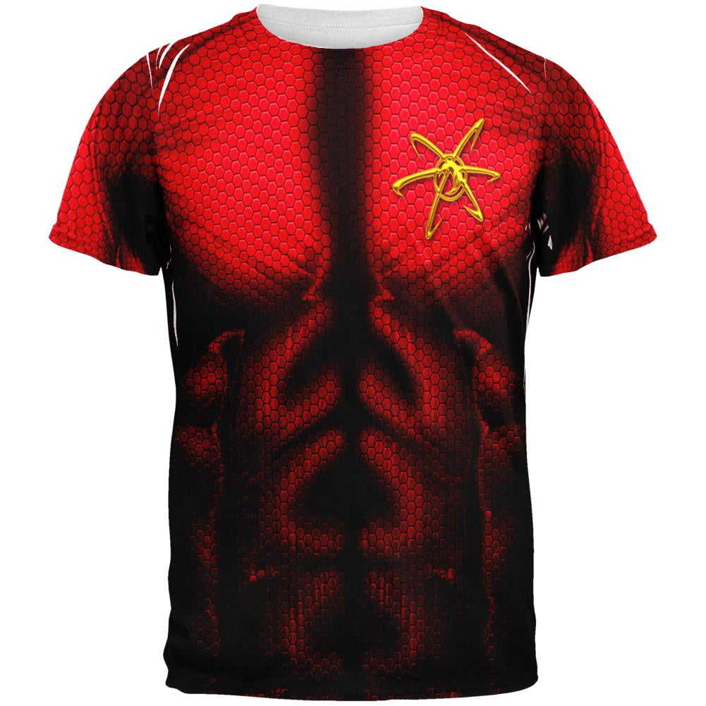 Superhero Boy Genius Cosplay Costume All Over Mens T Shirt Multi X-LG ...