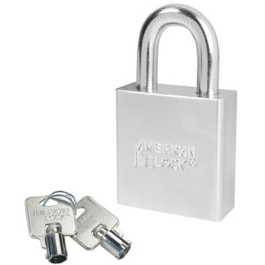 American Lock Solid Steel Keyed Padlock, Silver - Set of 10 - Walmart.com