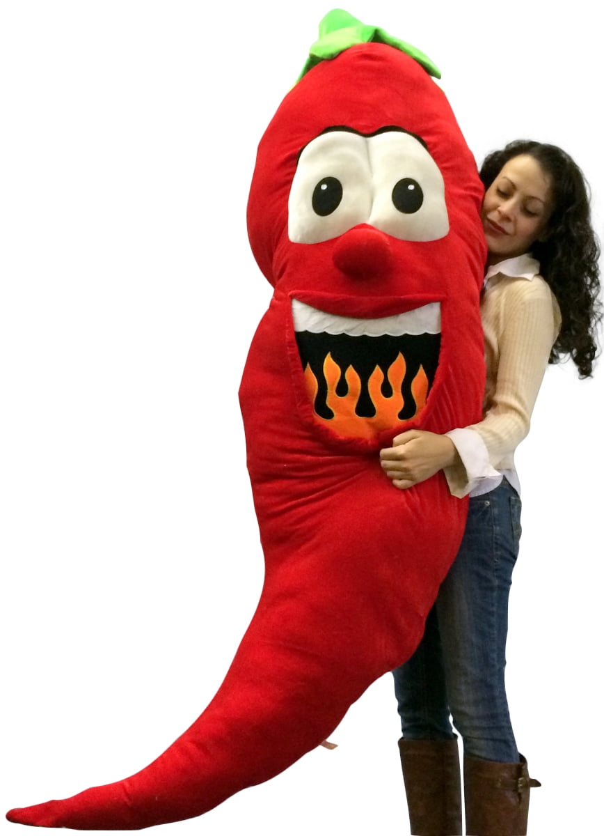 Big Plush Stuffed Red Pepper 66 Inch Soft Giant Fruit Vegetable Huge ...
