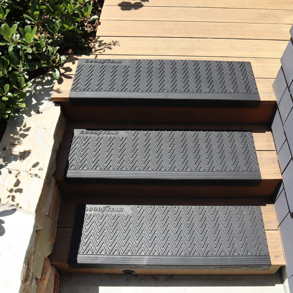 Goodyear "Moderna" Rubber Stair Treads - 9.75" x 29.75 (6 Pack ...