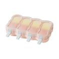 4-Cavity Ice Pop Molds for Homemade Popsicles – Food-Grade Push-Release ...