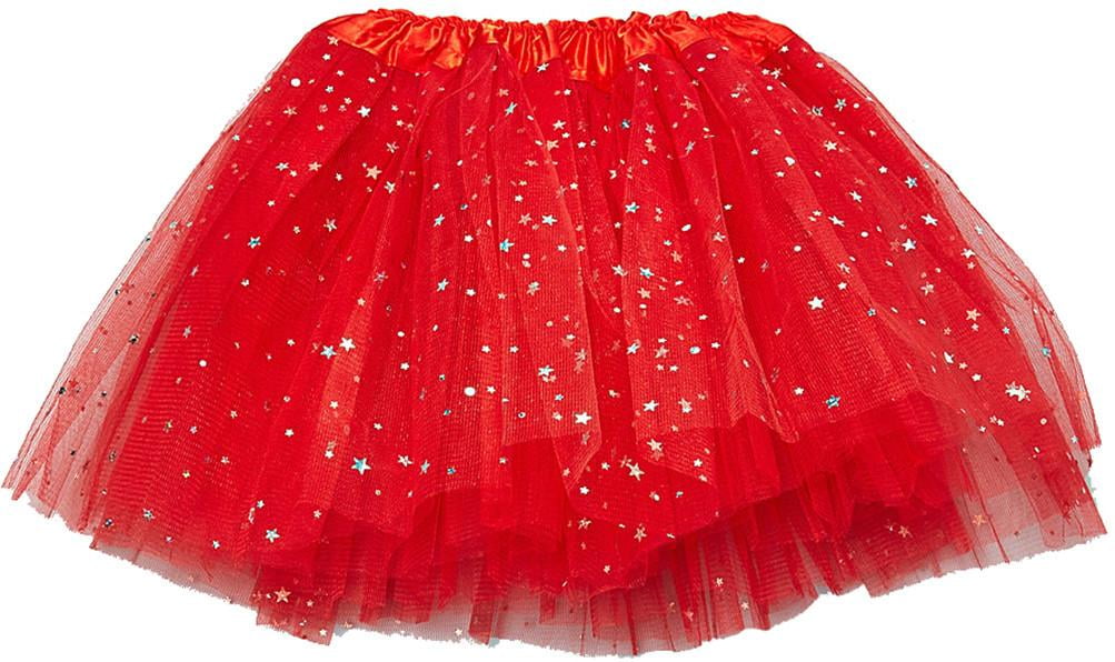 Wenchoice Red Sparkle Star & Dot Tutu - Girls One-Size - Walmart.com