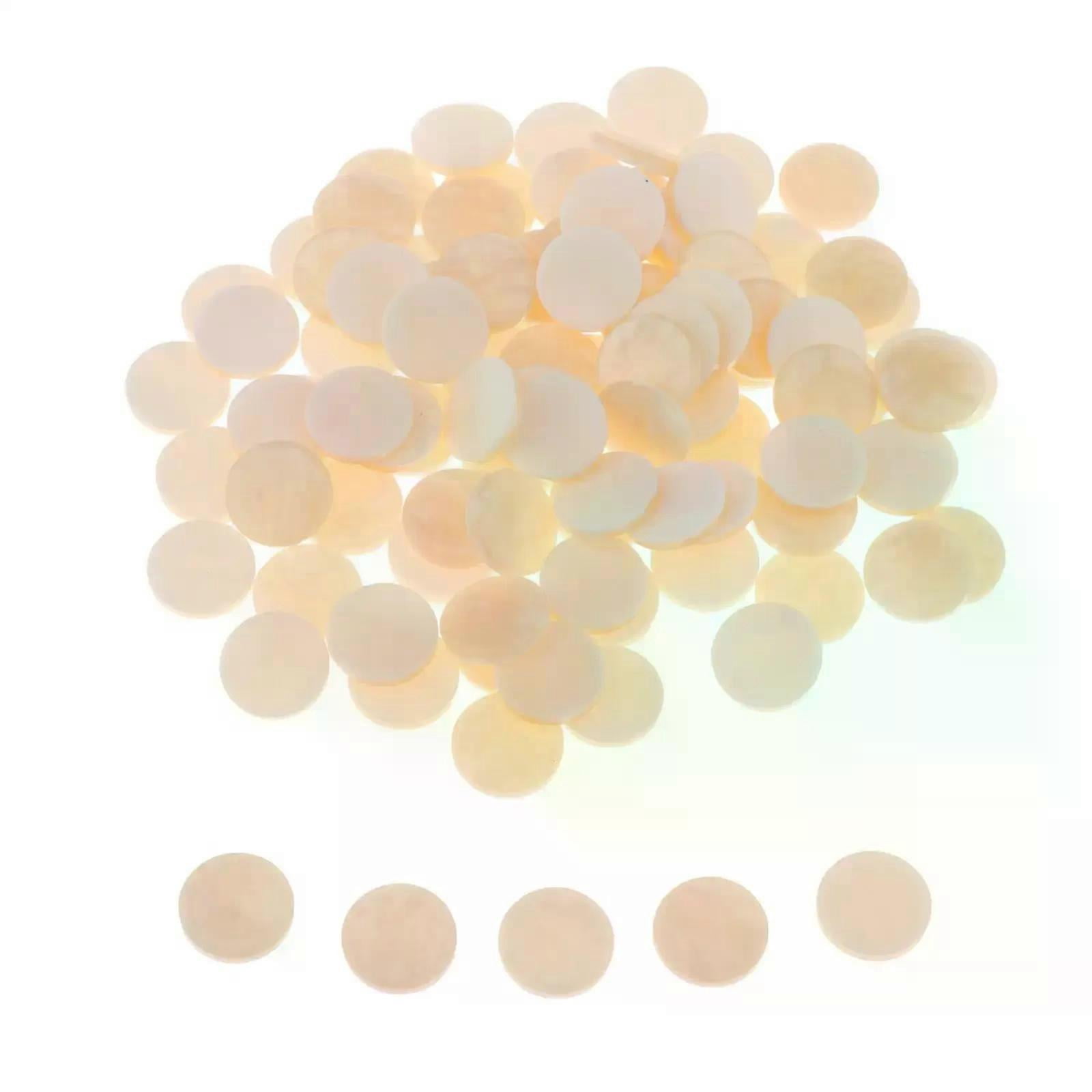 100 pcs 1/2 Trumpet Cornet Valve Finger Key Buttons Inlays Plastic Set ...