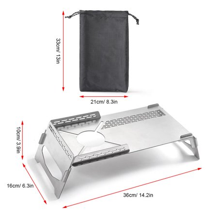 Portable Camping Table Heat Shield Gas Stove Stand Windshield Table ...