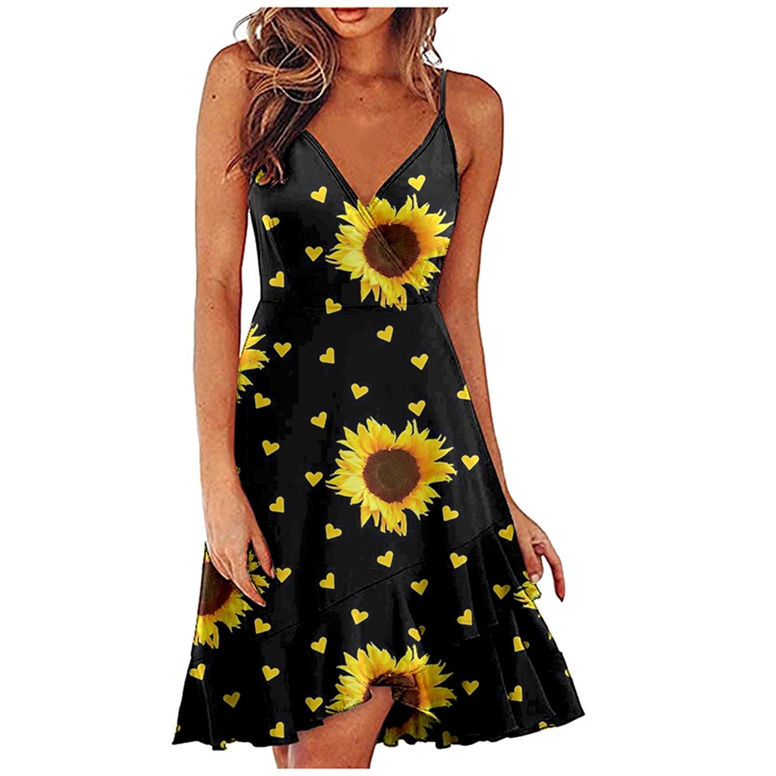 Sundresses for Women Casual Summer - Womens Summer Midi Dresses Floral ...