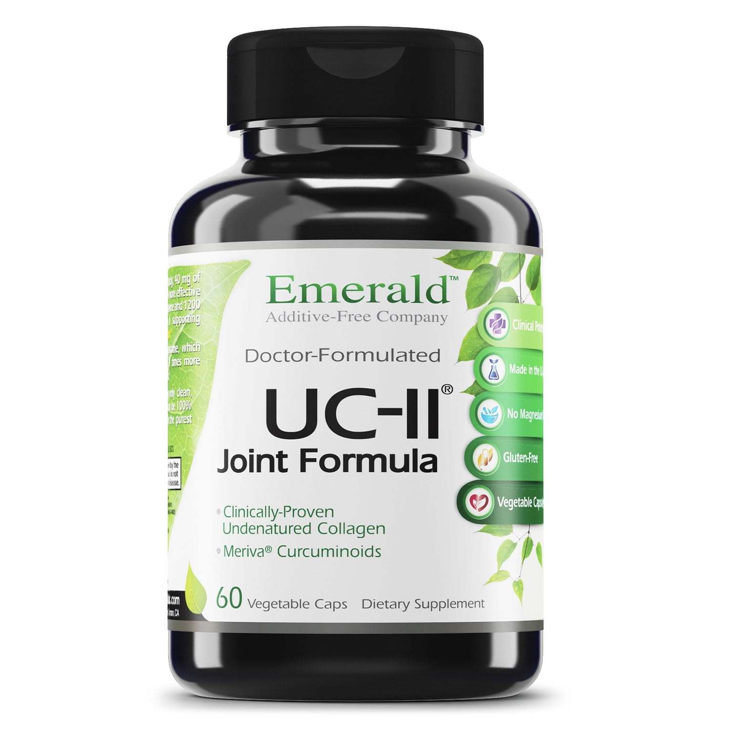 Emerald Labs UC-II Joint Formula with Meriva Phytosome and Bioperine ...