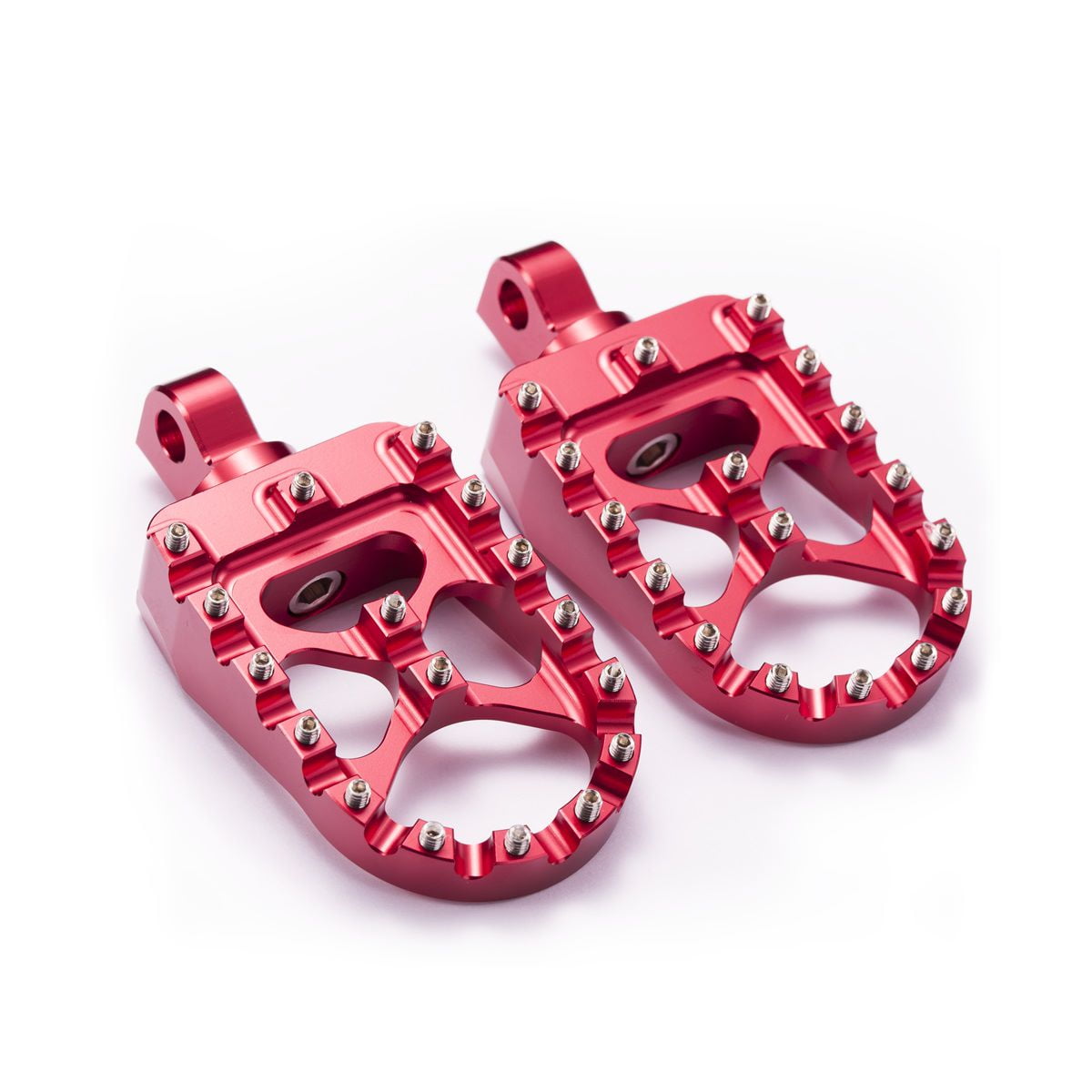 Hopider CNC Wide Foot Pegs 360° Roating MX Chopper Bobber Style for ...