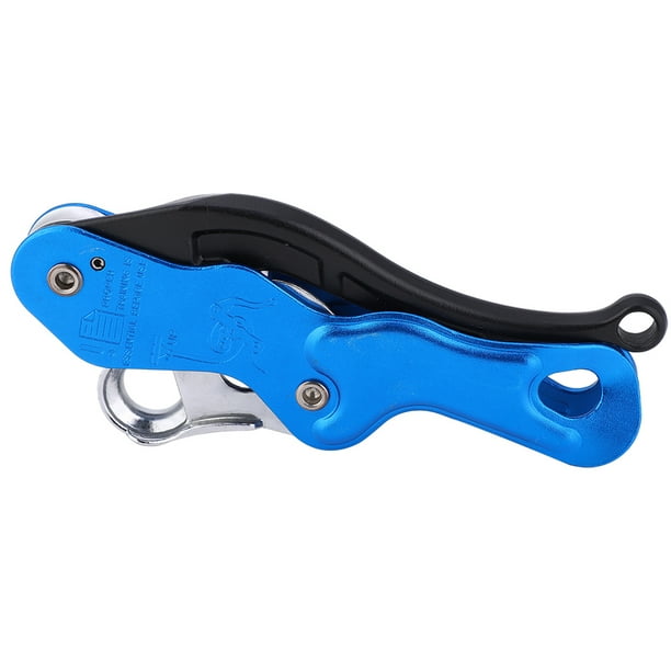 Rope Climbing Descender,Aluminium Alloy Blue Anti-Panic Climbing ...