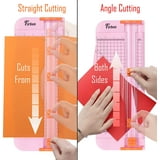 Firbon Paper Cutter 12 inch Titanium Straight Paper Trimmer with Side ...