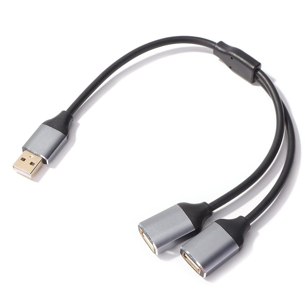 Cable USB Y Splitter Adaptador USB 1 A 2 Cable Extensión (1pc ...